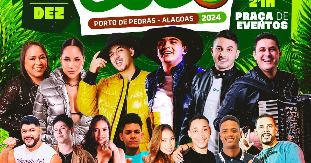 Prefeitura de Porto de Pedras anuncia programação do Festival do Coco ...